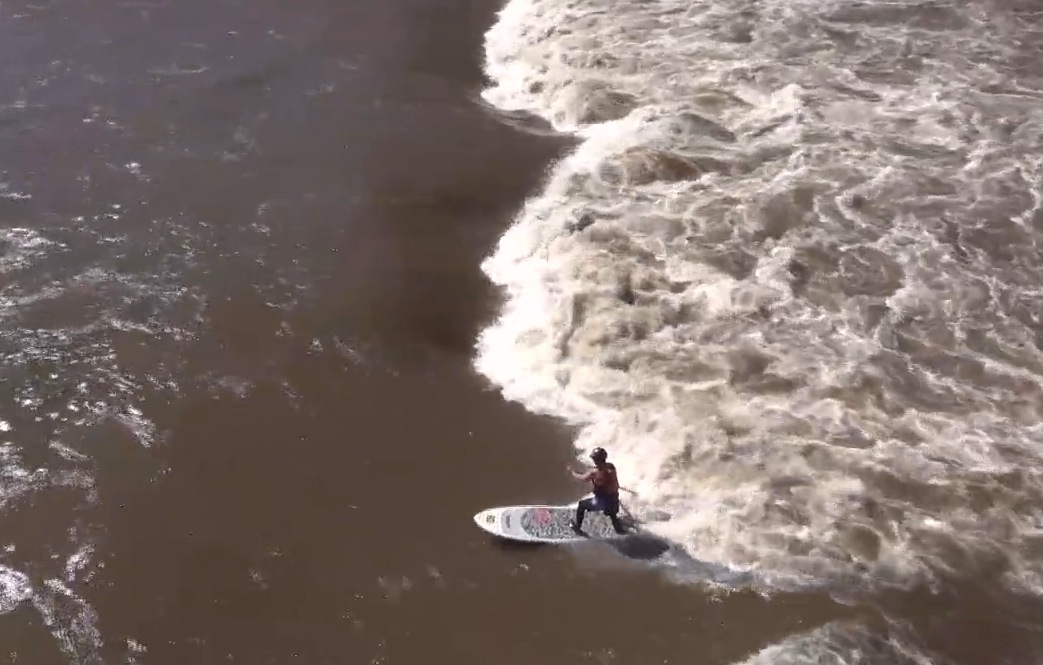 Quadcopter films white water SUP - SUPboarder Magazine