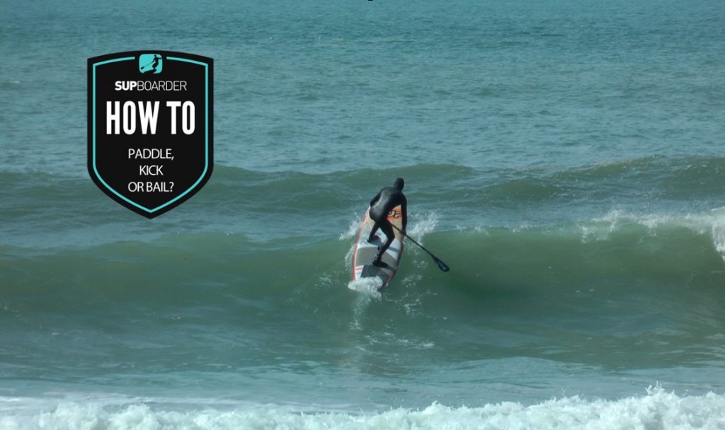 Getting out in surf - Paddle, kick or bail? / How to video - SUPboarder ...