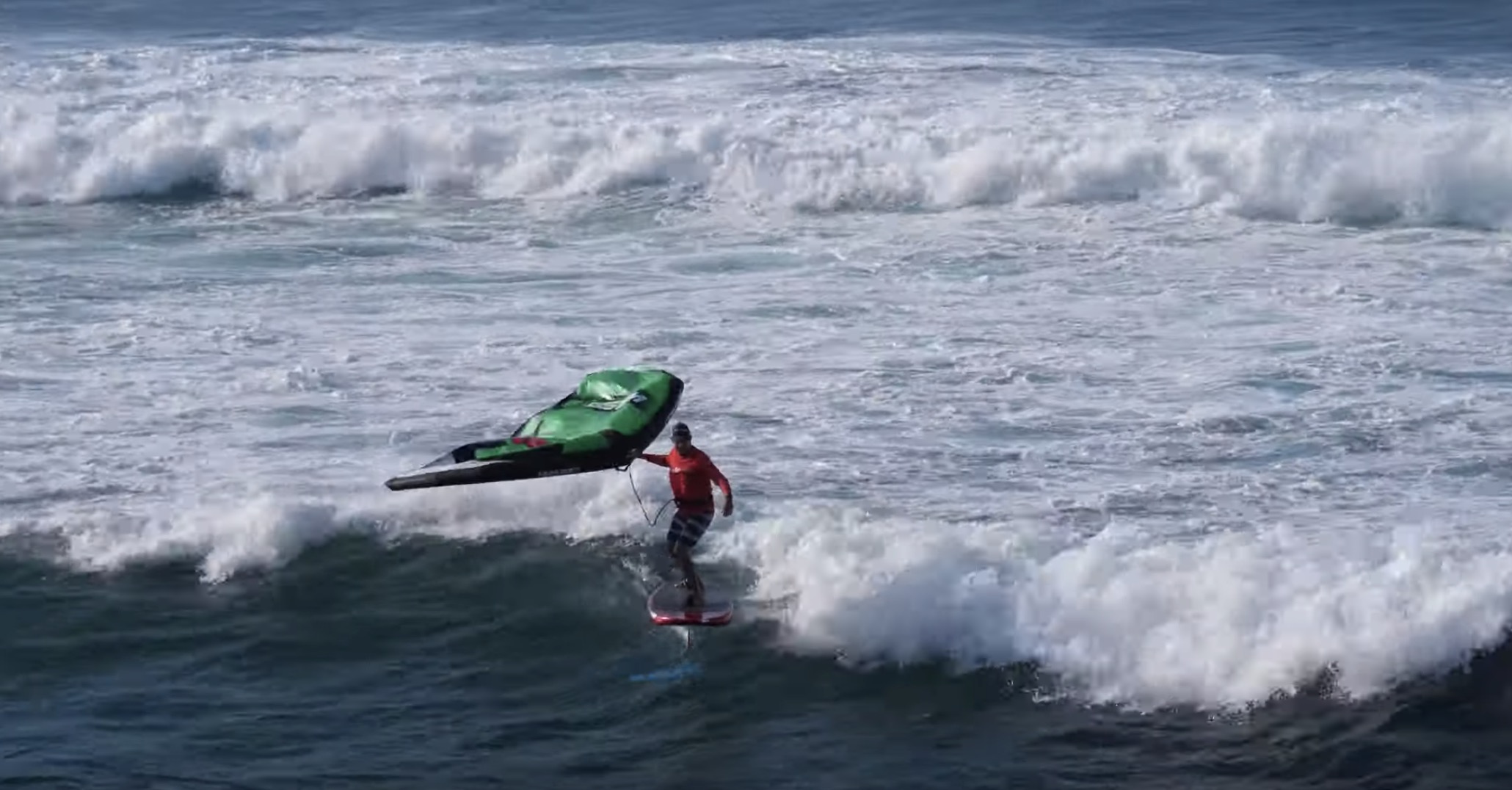 Alex Aguera is stoked on Winging in waves! - SUPboarder Magazine