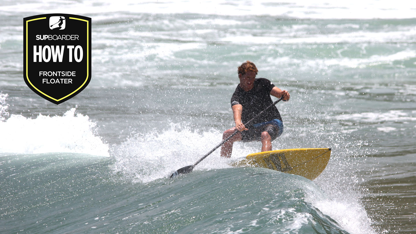 Frontside Floater on a SUP / How to SUP video - SUPboarder Magazine