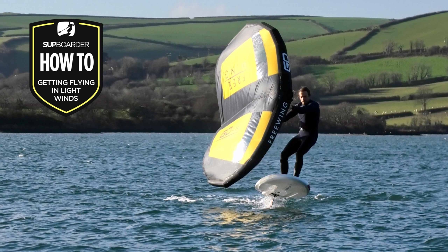 Getting flying & staying flying in lighter winds / wing foiling series ...