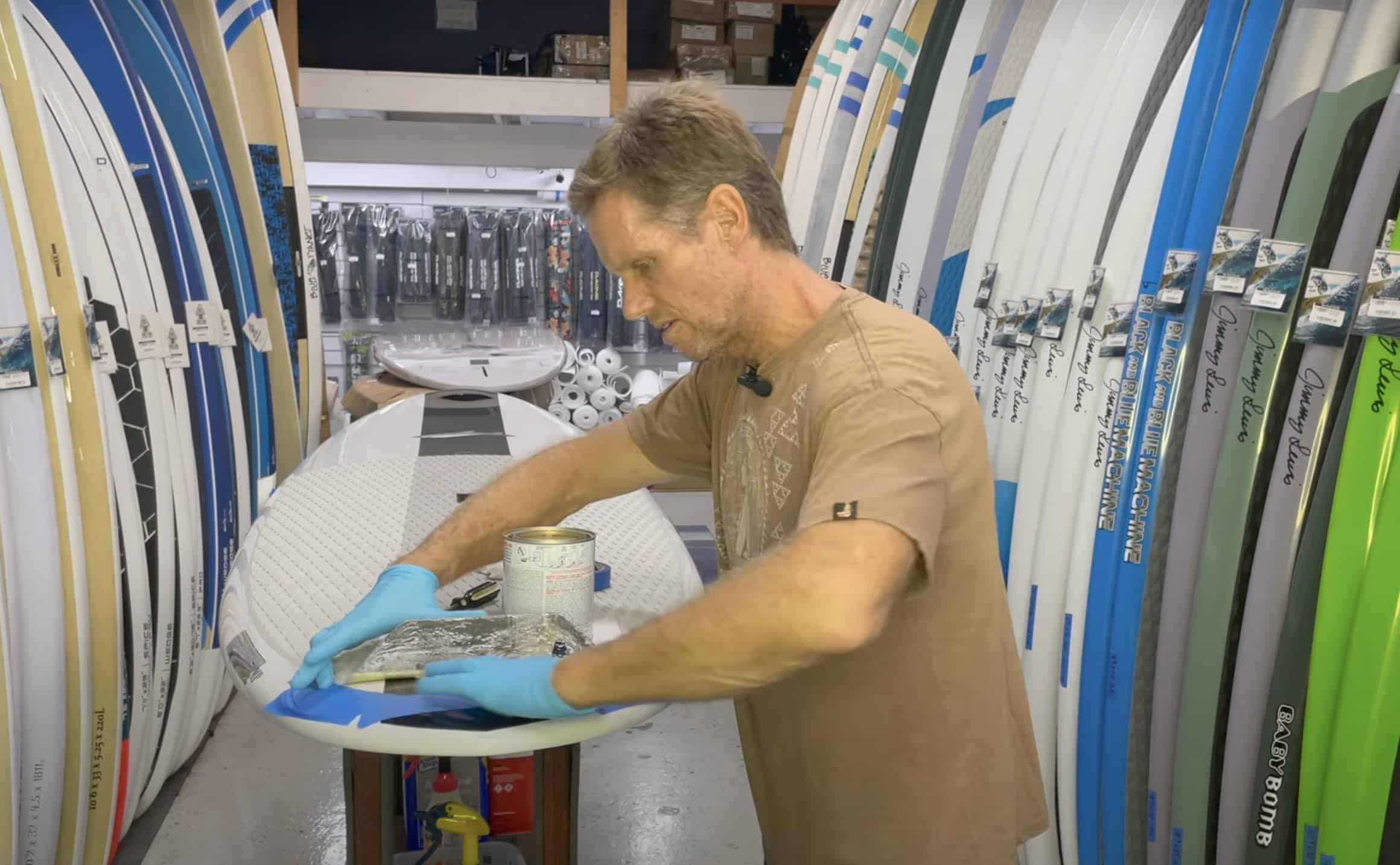 Learn To Re-glue Your Deck Pad With Blue Planet SUP - SUPboarder Magazine