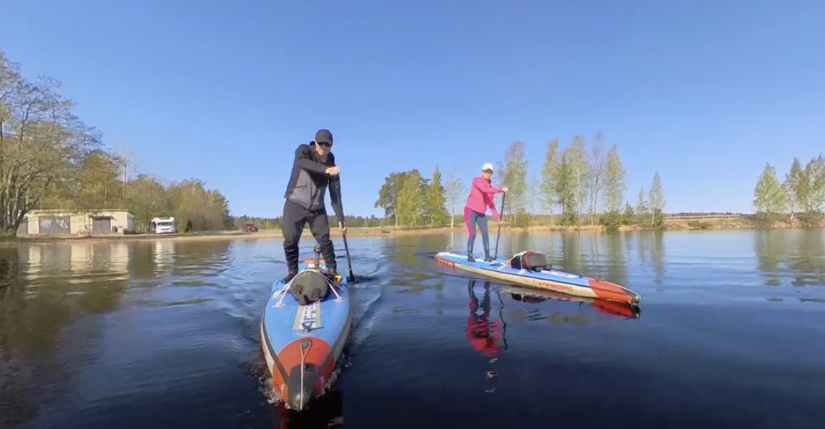 Dan-Erik Cooks His Wife Erika A Meal On Their SUP Adventure ...