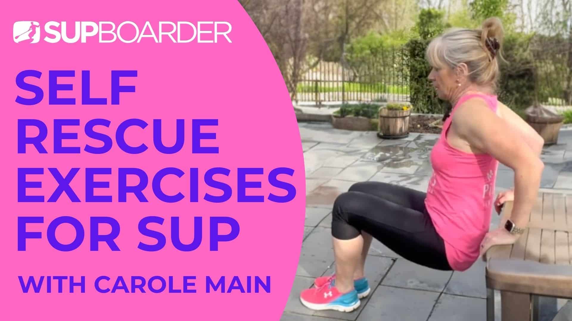 Getting Back On Your SUP Exercises / Self Rescue SUP Workout Routine ...