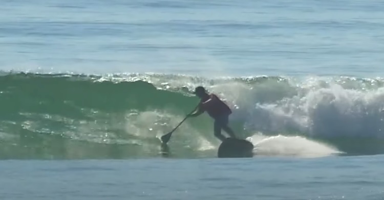 Rick Weeks Surfs His New 8'5 Sunova Ghost - SUPboarder Magazine